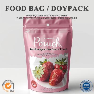 China High Barrier Custom Printed Doypack Laminated Bag Pouch with front clear window for organic walnuts, pistachios and luxury gift nut set retail packaging for sale