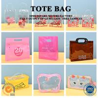 China Durable Plastic Tote Bag Customizable With Reinforced Handles for sale