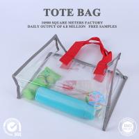 China Durable Plastic Tote Bag Customizable With Reinforced Handles for sale