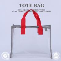 China Custom Printed Clear Carry Bag With Handles Eco Friendly For Supermarket for sale