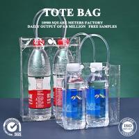 China Thickened Tote Bags Clear Waterproof Portable For Boutique Apparel for sale
