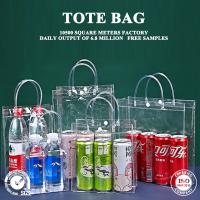 China Thickened Tote Bags Clear Waterproof Portable For Boutique Apparel for sale