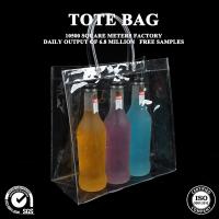 China Large Capacity Recycled Plastic Bag Tote Sturdy Structure For Grocery Retail for sale