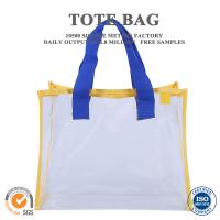China Lightweight Reusable Plastic Shopping Totes Pvc Beach Tote With Custom Logo for sale