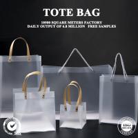 China Lightweight Reusable Plastic Shopping Totes Pvc Beach Tote With Custom Logo for sale