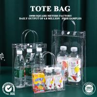 China Anti Tear Plastic Tote Bag Comfortable Grip For Convenience Store Commodities for sale