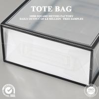 China Transparent Custom Pvc Tote Bag Stylish Design Lightweight For Carrying for sale