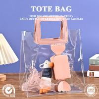 China Transparent Custom Pvc Tote Bag Stylish Design Lightweight For Carrying for sale