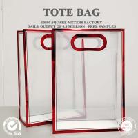 China High Toughness Plastic Tote Bag Wear Resistant For Shoe Store Retail for sale