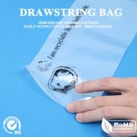 China Wear Resistant Plastic Drawstring Bag With Strong Closure Comfortable Handles for sale