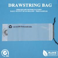 China Wear Resistant Plastic Drawstring Bag With Strong Closure Comfortable Handles for sale