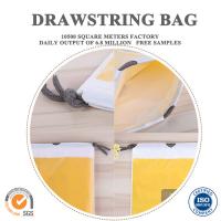 China Reusable Plastic Drawstring Gift Bags Advanced With Smooth Cord Design for sale