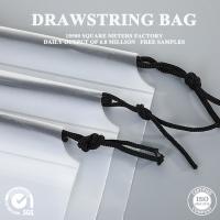 China Flexible Clear Plastic Drawstring Shoe Bags Visible String Bag Plastic for sale
