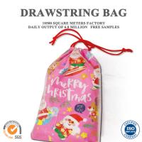 China Puncture Resistance Plastic Drawstring Bag Reinforced Top Edge For Shoes for sale