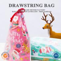 China Eco Friendly Plastic Cinch Bags Clear Drawstring Storage Bags For Laundry for sale