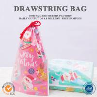 China Eco Friendly Plastic Cinch Bags Clear Drawstring Storage Bags For Laundry for sale