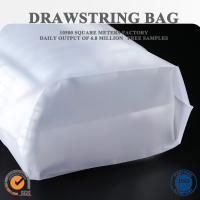 China Stylish Printed Plastic Drawstring Bag Portable For Boutique Accessories for sale