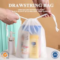 China Anti Slip Cord Plastic Drawstring Bag Durable Portable For Travel for sale
