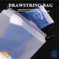 China Anti Slip Cord Plastic Drawstring Bag Durable Portable For Travel for sale