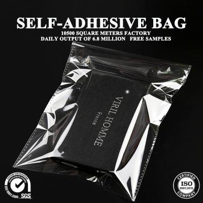 China Food Grade Safe Self Adhesive Clear Bags Moisture Proof For Snacks for sale