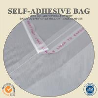 China Food Grade Safe Self Adhesive Clear Bags Moisture Proof For Snacks for sale
