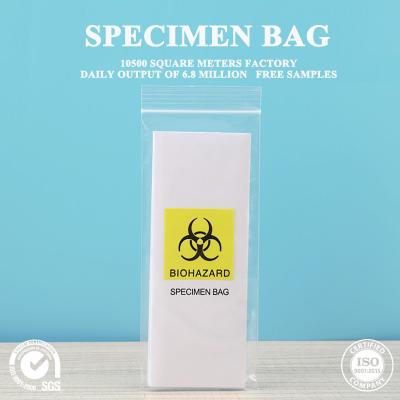 China Leakproof Biological Specimen Bag with Self Adhesive Seal for Laboratory Tissue Samples and Biological Specimen Storage for sale