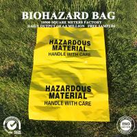 China Heavy Duty Biohazard Infectious Waste Bags Tear Resistant For Hospital for sale