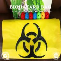 China Heavy Duty Biohazard Infectious Waste Bags Tear Resistant For Hospital for sale