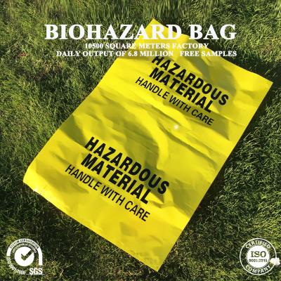 China Thickened Disposable Clinical Waste Bin Bags Yellow Medical Waste Bags With High Bearing Capacity for sale