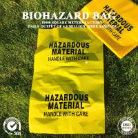 China Thickened Disposable Clinical Waste Bin Bags Yellow Medical Waste Bags With High Bearing Capacity for sale
