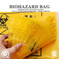 China Safety Medical Waste Bag Eco Friendly Yellow Biohazard Bag For Dental Clinic Waste for sale