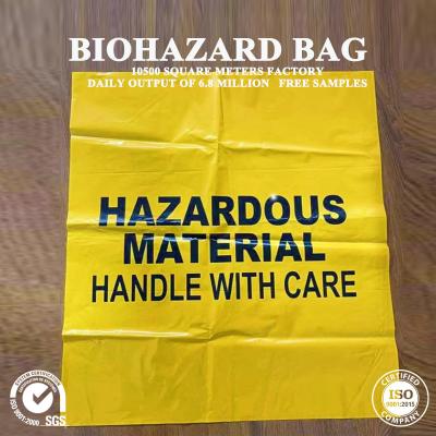 China Anti Leakage Medical Waste Bag Odor Isolating For Isolation Ward Hazardous for sale