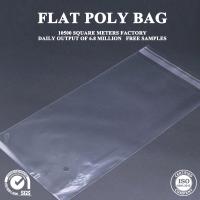 China Transparent Flat Poly Bag with Custom Printing for Stationery, Cards and Office Small Supplies Retail Packing for sale