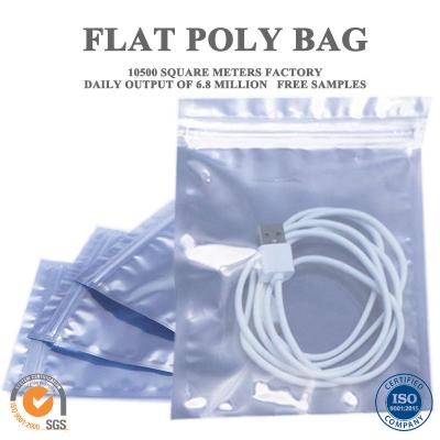 China High Toughness Flat Plastic Bag Anti-tear for Hardware Screws, Buttons and Tiny Metal Fittings Packing for sale
