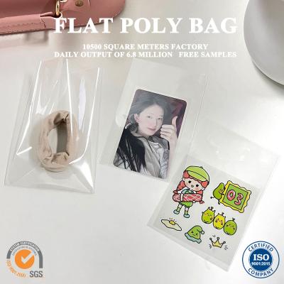 China Food Grade Flat Poly Bag Moisture Proof for Candy, Dried Fruit and Small Snack Independent Packaging for sale