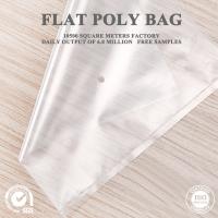 China Custom Logo Printed Flat Poly Bag Transparent Window for Garment Hosiery, Socks and Underwear Retail Packing for sale
