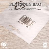 China Custom Logo Printed Flat Poly Bag Transparent Window for Garment Hosiery, Socks and Underwear Retail Packing for sale