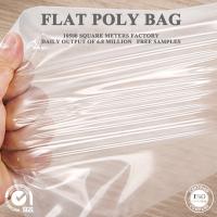 China Custom Logo Printed Flat Poly Bag Transparent Window for Garment Hosiery, Socks and Underwear Retail Packing for sale