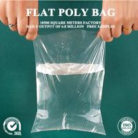 China Custom Logo Printed Flat Poly Bag Transparent Window for Garment Hosiery, Socks and Underwear Retail Packing for sale