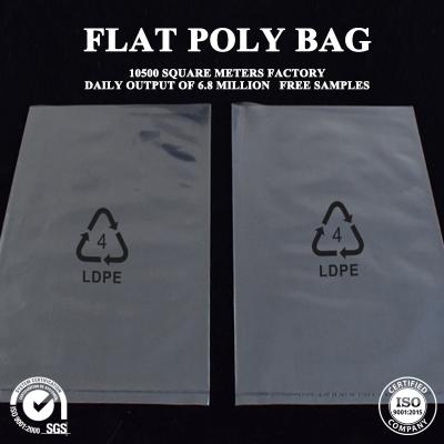 China Large Capacity Flat Plastic Bag Waterproof For Towels Scarves Soft Textile Product Packing for sale