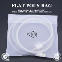 China Large Capacity Flat Plastic Bag Waterproof For Towels Scarves Soft Textile Product Packing for sale
