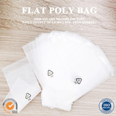 China Disposable Light Flat Poly Bag For Stationery Stickers Badges Handicraft Ornaments Sorting for sale