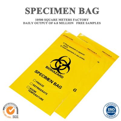 China Printed Warning Mark Specimen Bag Secure Seal for Environmental Monitoring and Field Biological Specimen Collection for sale