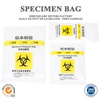 China Biohazard Printed Specimen Bag with Absorbent Pad Inside for Liquid Medical Specimen Safe Transit for sale