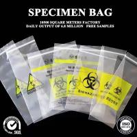 China Reinforced Edge Tearproof Specimen Bag for Large Volume Biological Specimen Temporary Sealed Storage for sale