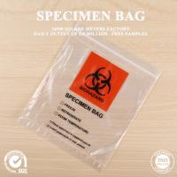 China Write-on Label Area Specimen Bag Self-sealing Clear Pouch for Hospital Blood, Urine Specimen Storage for sale