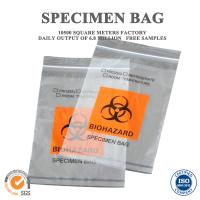 China Biohazard Marked Disposable Specimen Bag Waterproof for Community Health Center Sampling Use for sale