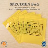 China Biohazard Marked Disposable Specimen Bag Waterproof for Community Health Center Sampling Use for sale