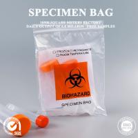 China Thick Reinforced Specimen Bag Odor Blocking for Infectious Specimens Isolation and Sealed Transit for sale
