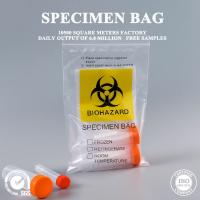 China Spill-proof Self Adhesive Specimen Bag Transparent Easy Visual Inspection of Lab Test Specimens for sale